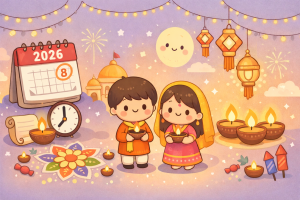 Diwali date and time 2026, Muhurat and festival Timings